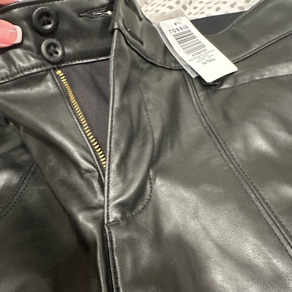torrid | Pants & Jumpsuits | Torrid Faux Boot Cut Leather Pants | Poshmark